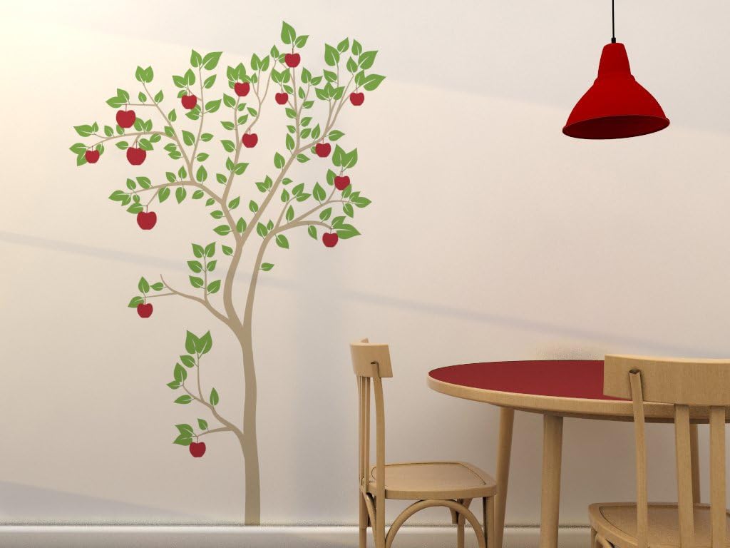Amazon.com: Apple Tree Wall Decal Set - Over 6 Feet Tall! - Removable ...