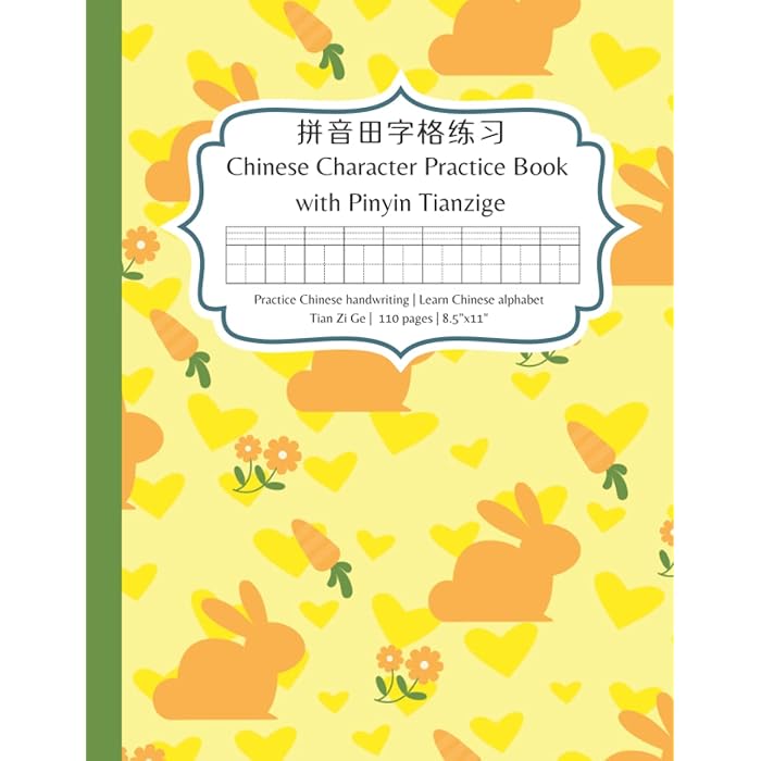 Buy Chinese Character Practice Book with Pinyin: Practice Chinese ...