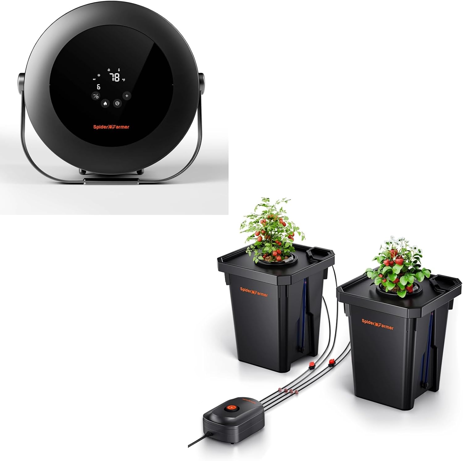 Amazon.com: Spider Farmer DWC Hydroponics Grow System 2 Buckets and ...