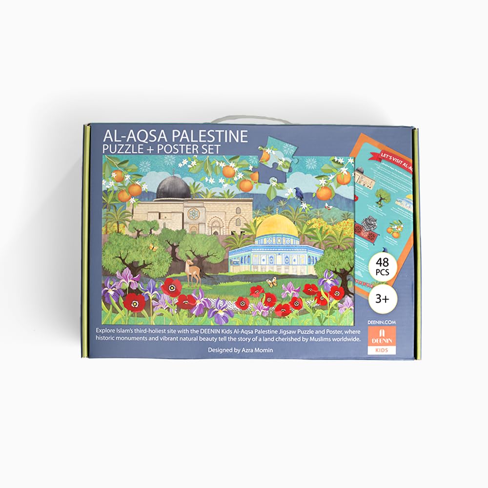 Kids’ Al-Aqsa Palestine Puzzle + Poster Set – Engaging 48-Piece Floor ...