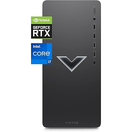 Amazon.com: HP Victus 15L TG02-0187c Gaming Desktop Computer, Intel Core i7-12700F 2.1GHz, 16GB ...