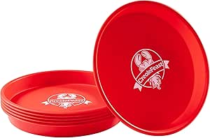 Amazon.com | Creole Feast PP1006 15 Inch Round Crawfish Trays, 6-Pack ...