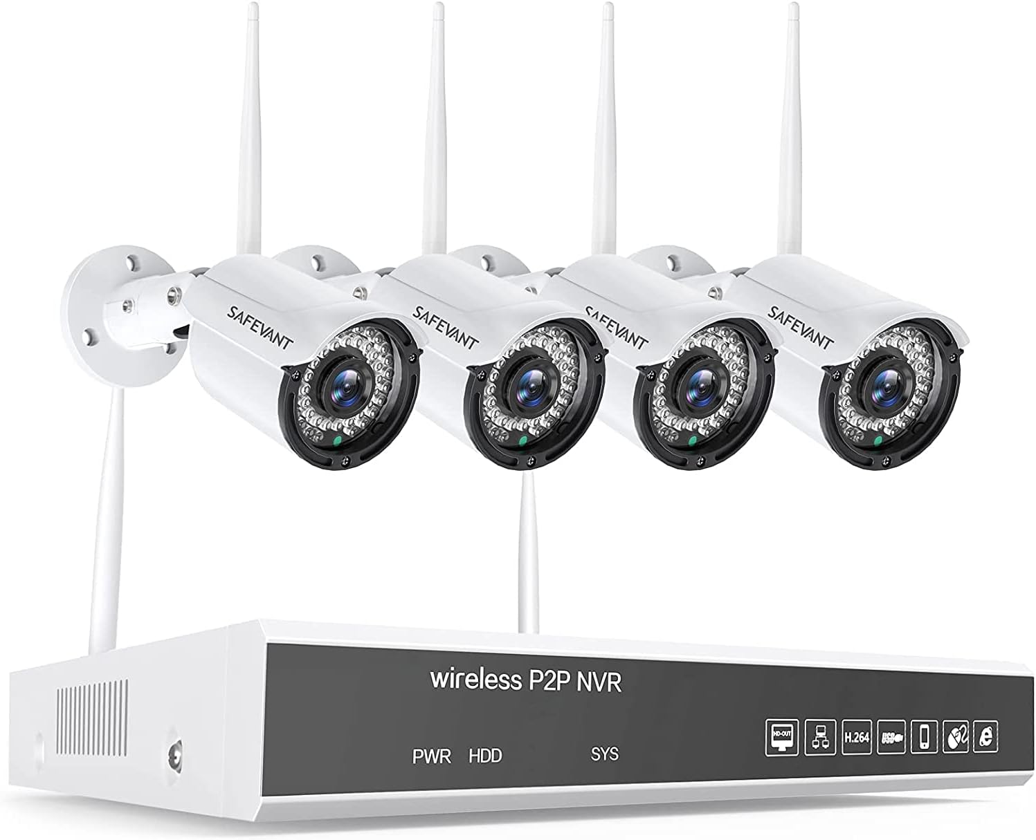 Amazon.com : [Two Way Audio, 1080P] Wireless Security Camera System ...
