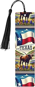 Amazon.com: Elegant Natural Texas-Spirit Wooden Bookmark with Tassel ...