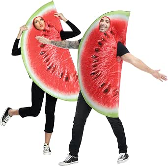 Amazon.com: Seasons Adult Watermelon Slice Costume, Novelty Halloween ...