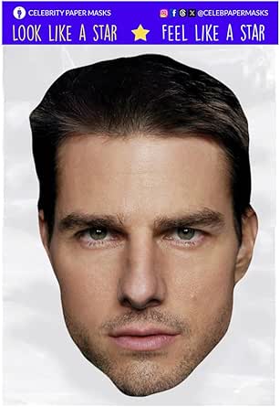 Amazon.com: Tom Cruise Mask Ethan Hunt Celebrity Face Masks Actor ...