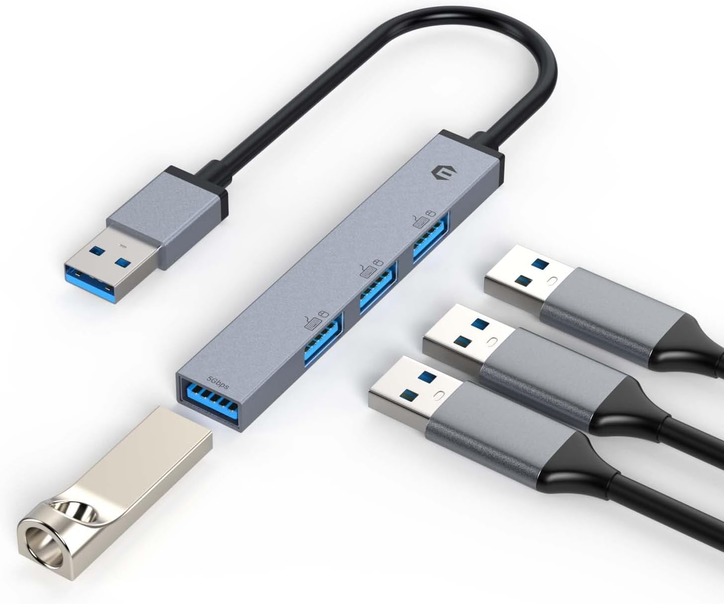 Amazon.com: USB Charging Hub, TOTU USB 3.0 Hub Docking Station, USB A 3 ...