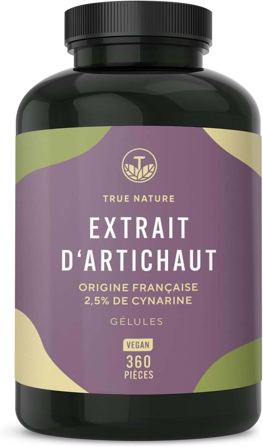 Artichaut française - 360 gélules - Haute dose: 7200mg par gélule (60mg ...