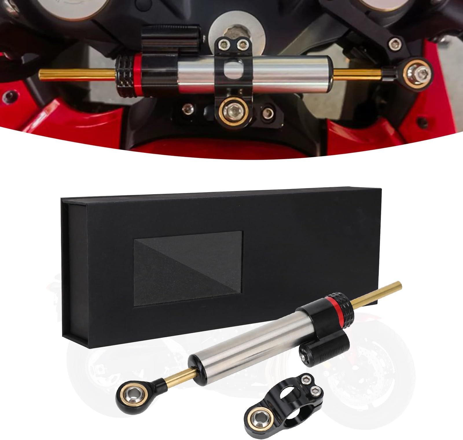 Amazon.com: awagas Universal Motorcycle Steering Damper Stabilizer, 13 ...