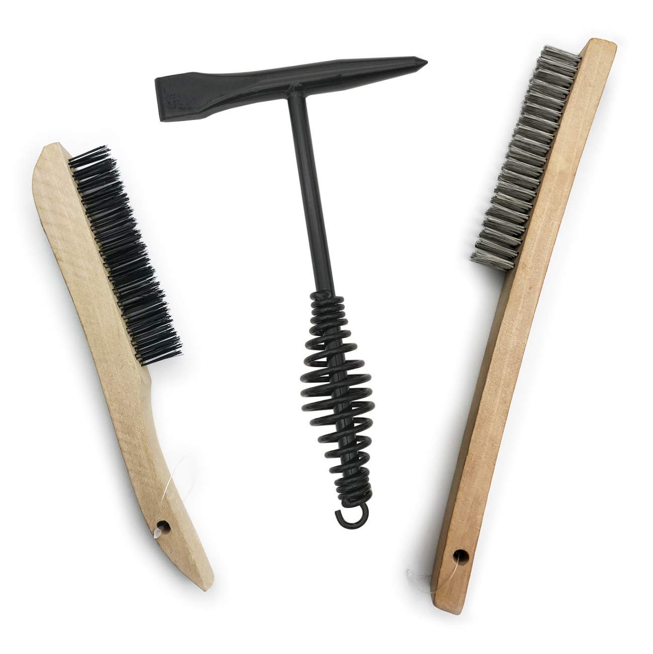 Welding Chipping Hammer + Stainless Steel / Carbon Steel Wire Scratch ...