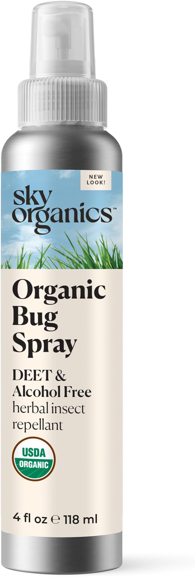 Amazon.com : Sky Organics - Organic Bug Spray, 4oz - Deet & Alcohol ...