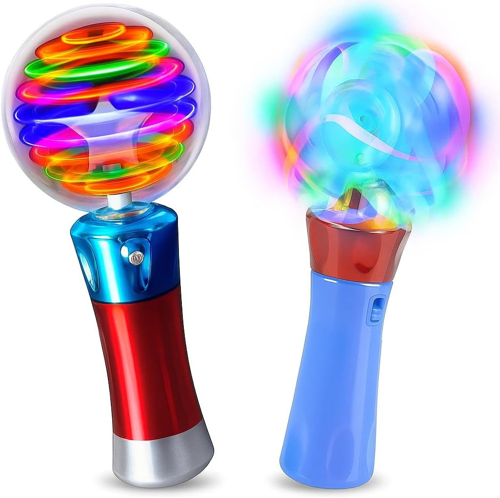 Amazon.com: ArtCreativity Light Up Magic Ball Wand & Spinning Light ...
