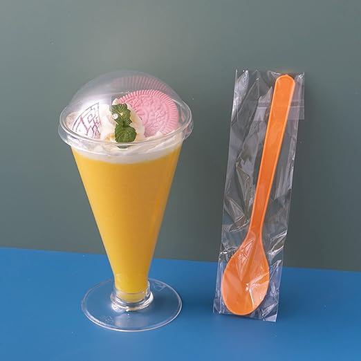 Amazon | デザートカップ、50PCS使い捨て透明プラスチックパフェカップ、チーズケーキプディングムースアイスクリームの前菜カップ 再 ...