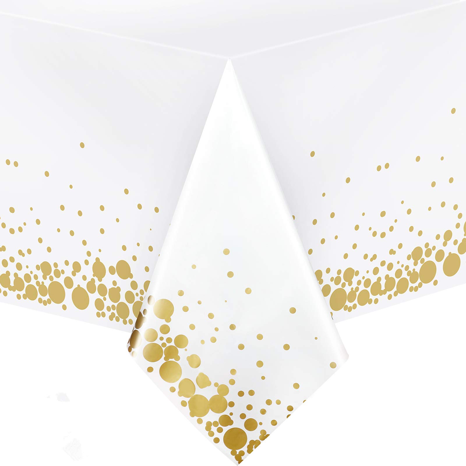 Amazon.com: Boao Plastic Table Cover Sprinkle Tablecloth Disposable ...