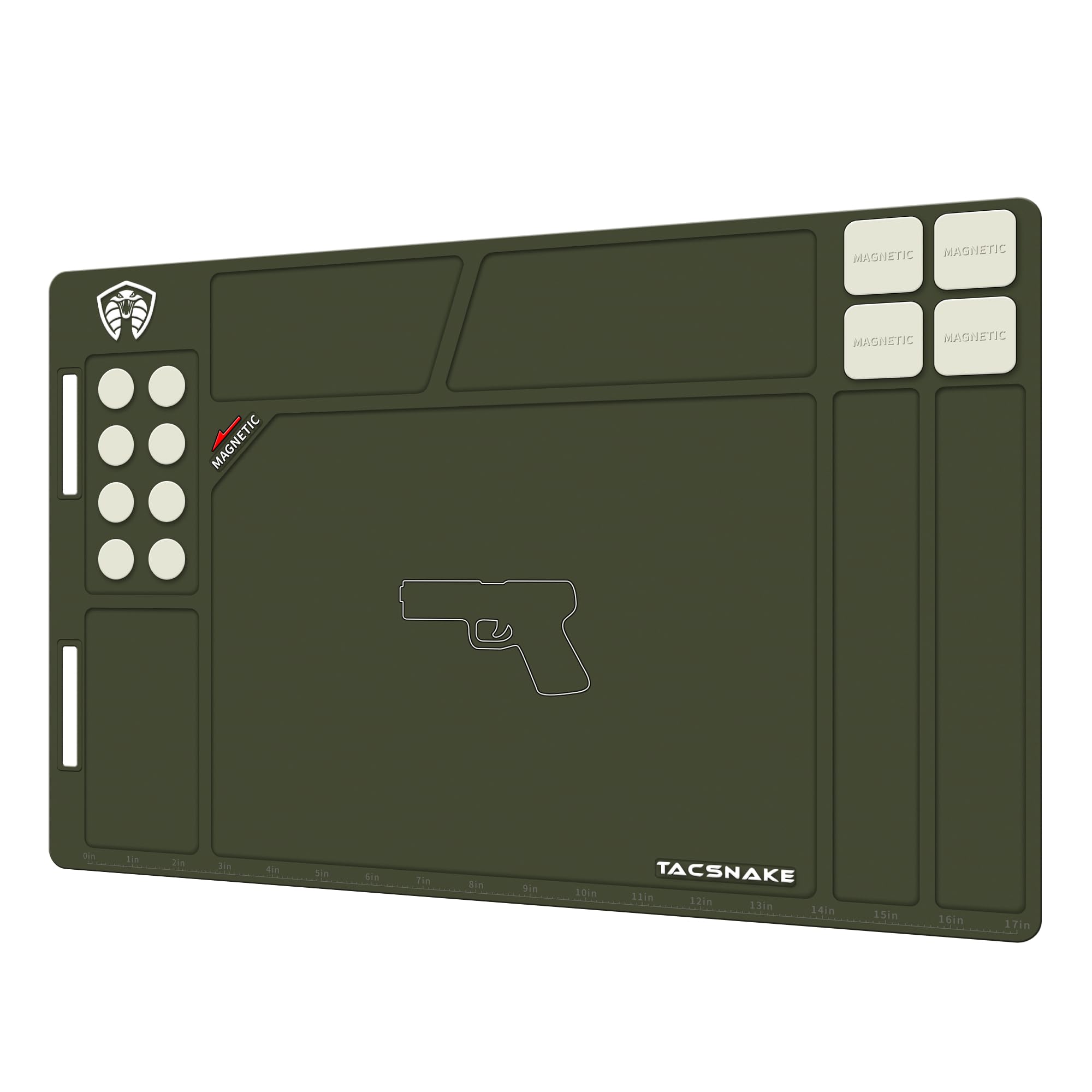 Snapklik.com : Tacsnake Pistol/Rifle Gun Cleaning Mat, Anti-Slip Rubber ...