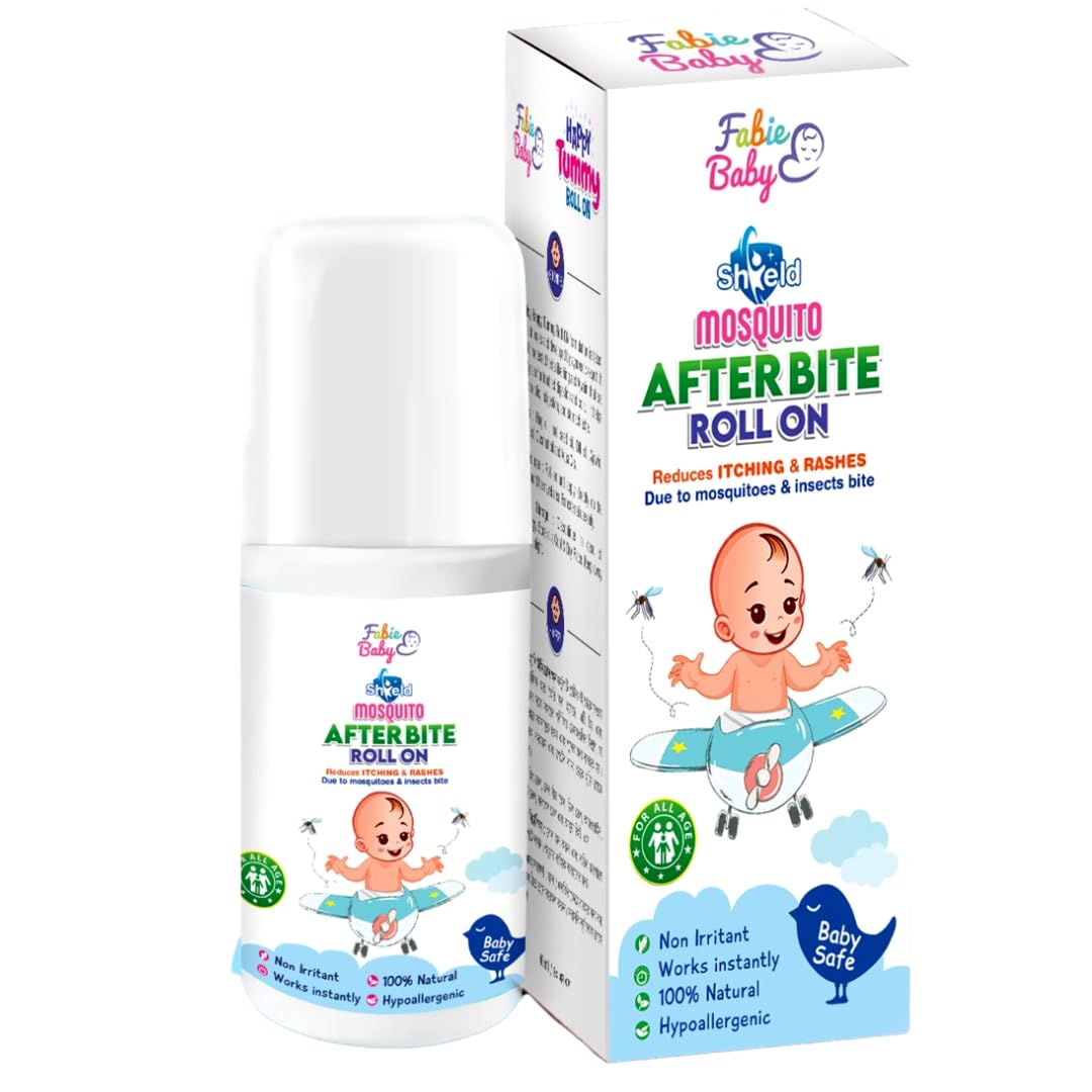 Fabie Baby Mosquito After Bite Roll On for Babies, 3 Way Protection ...