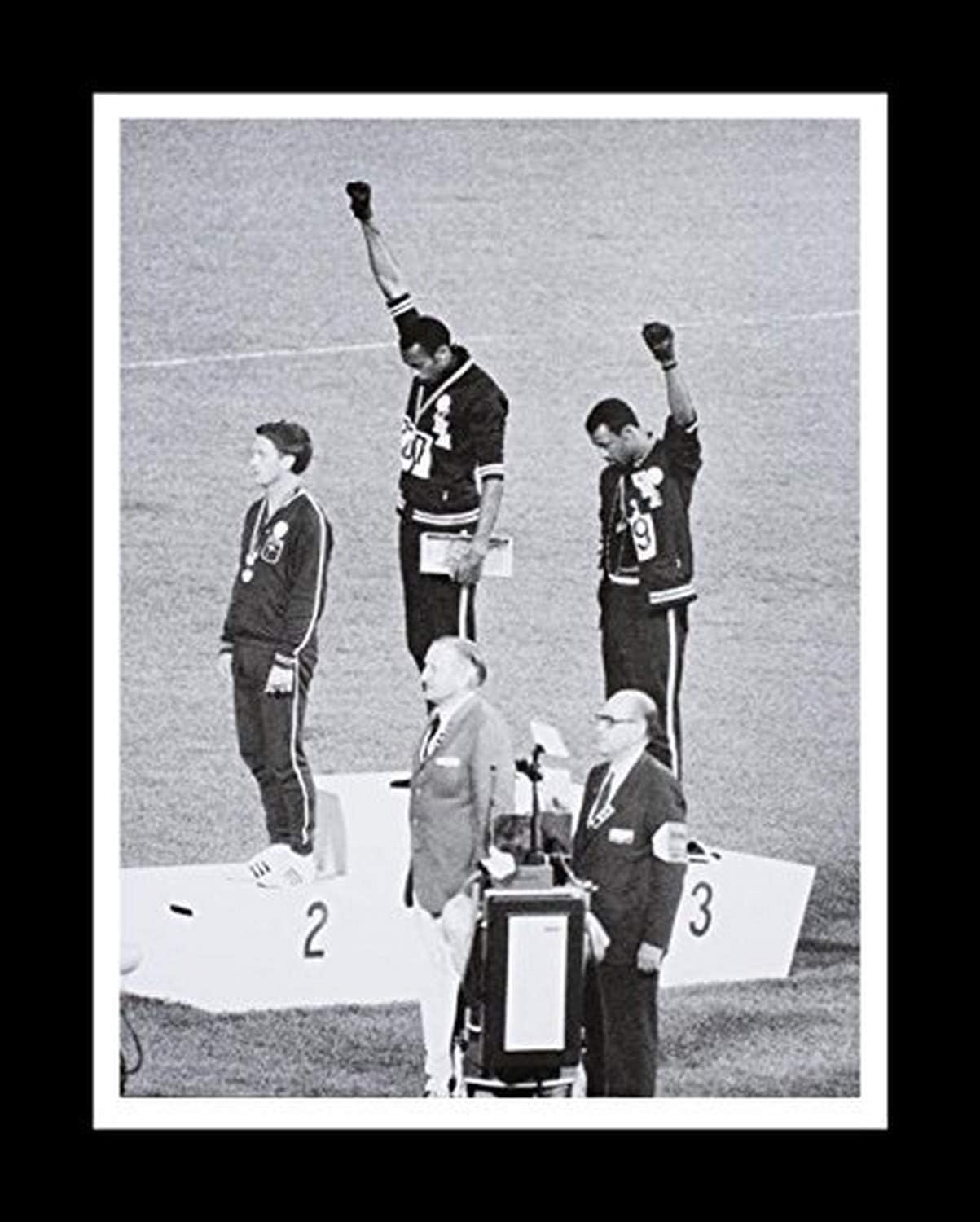 Amazon.com: FRAMED Mexico Olympics 1968 Black Power Salute 14x11 Tommie ...