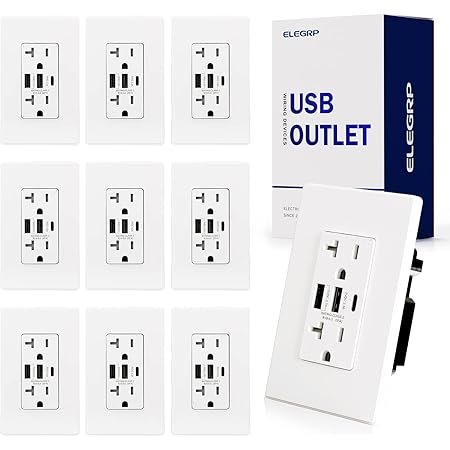 Hubbell Outdoor USB Charging Outlet Weather Resistant WR TR (20 Amps ...