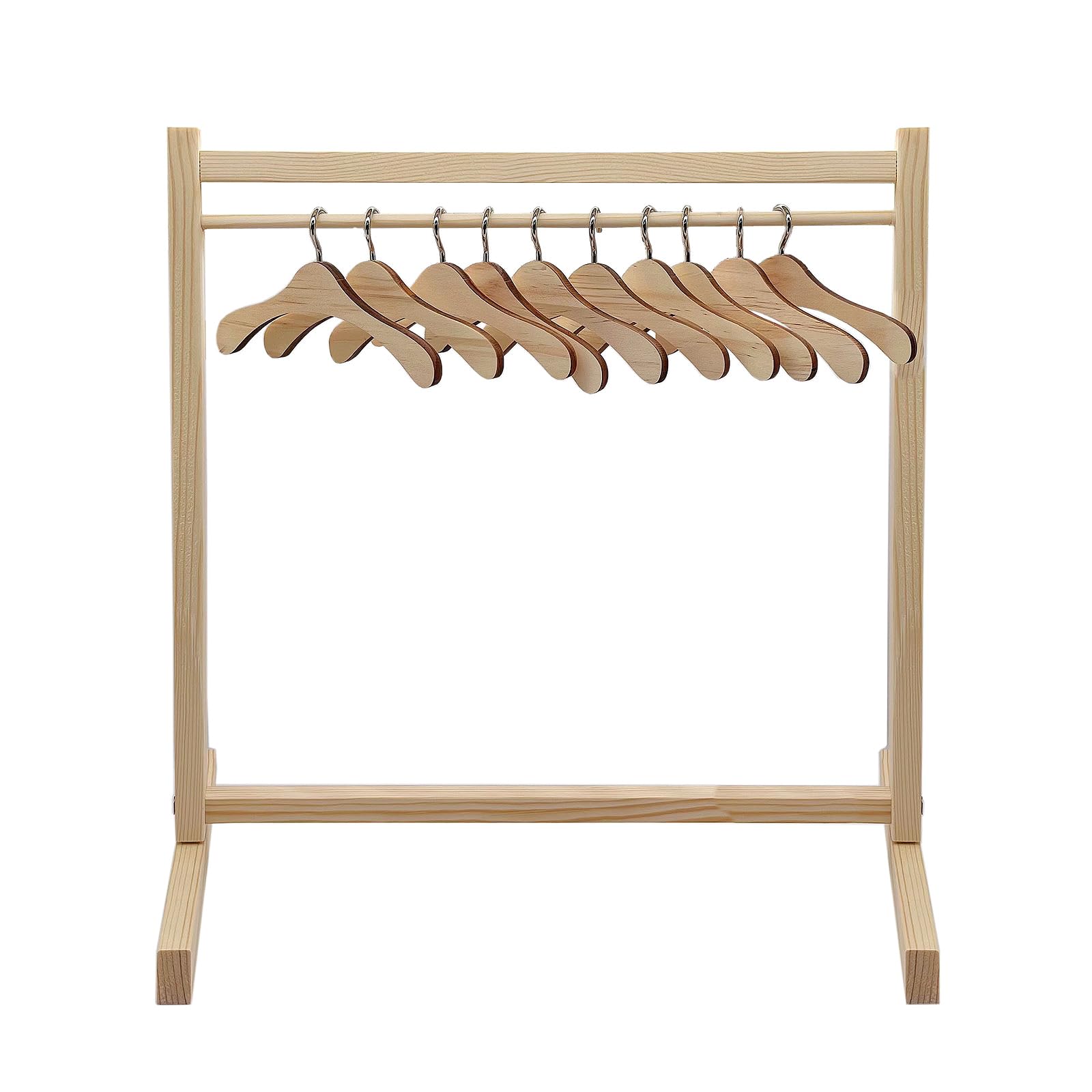 Amazon.com: TANG SONG 1 Pack Small Wood Clothes Rack Doll Hanger Dress ...