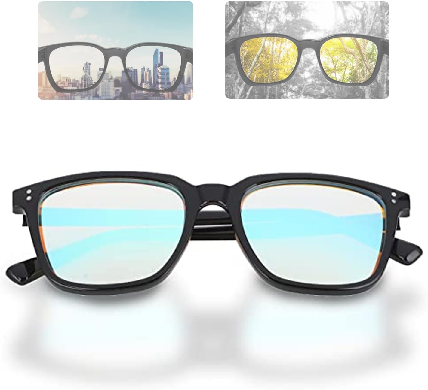 Amazon.com: KUIDAMOS Color Blind Glasses,Full Frame Universal Red Green ...