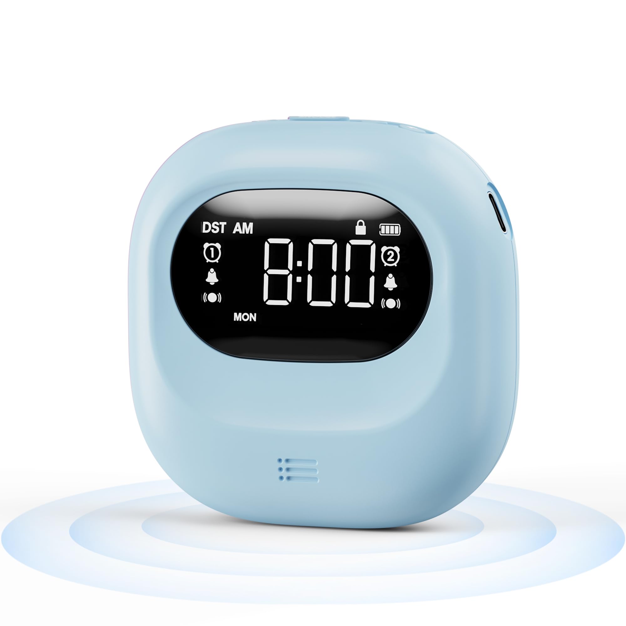 Roxicosly Vibrating Alarm Clocks Under Pillow,Digital Travel Alarm ...