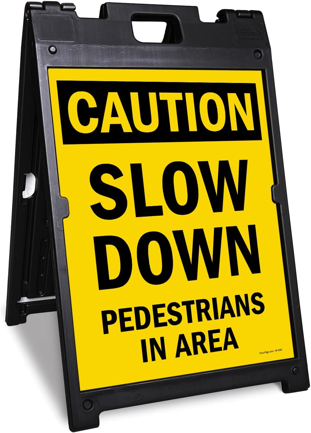 Amazon.com: SmartSign 24 x 18 inch “Caution - Slow Down, Pedestrians In ...