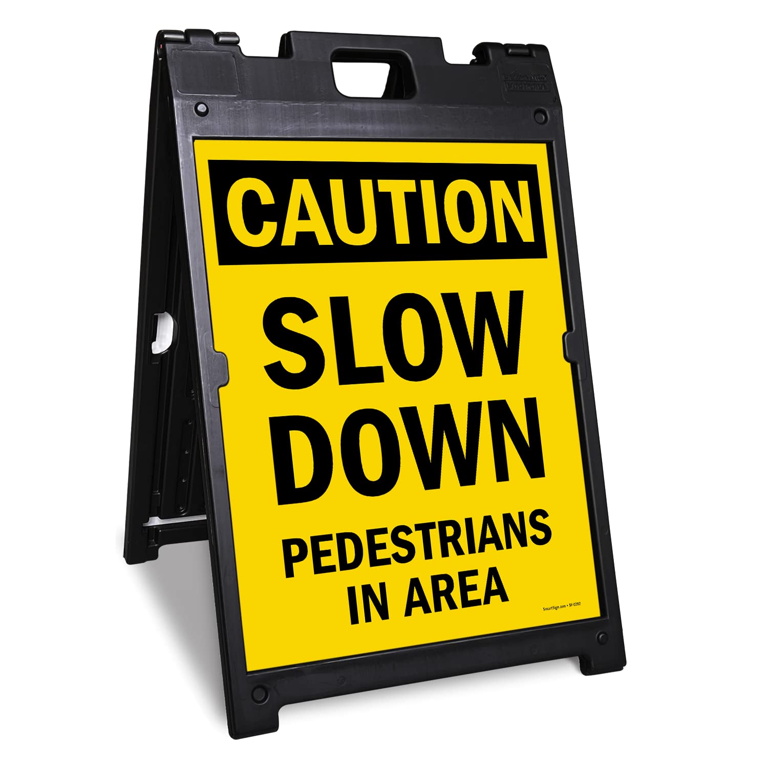 Amazon.com: SmartSign 24 x 18 inch “Caution - Slow Down, Pedestrians In ...