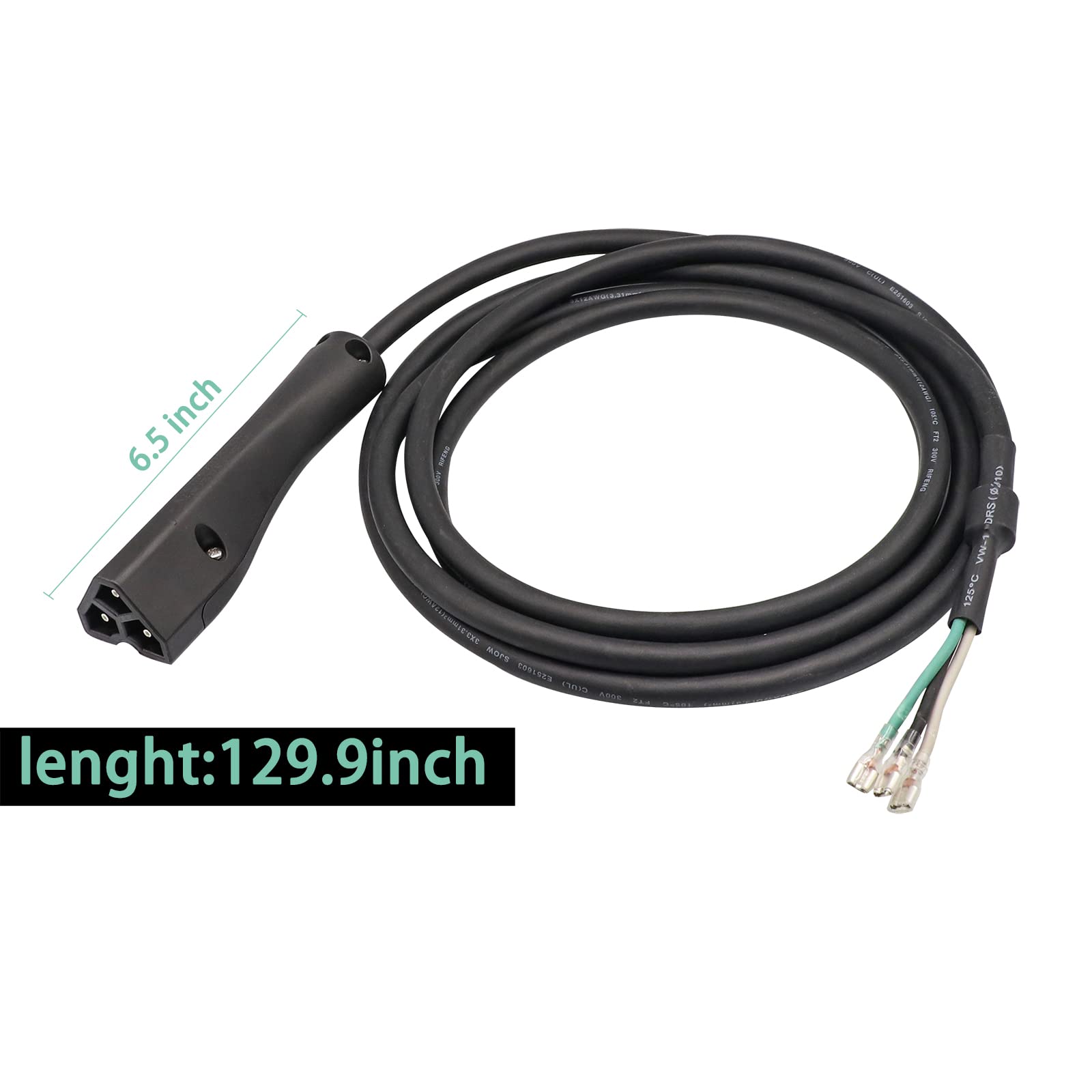 Snapklik.com : Drive-up 48-Volt Golf Cart Charger Plug 3-Pin Triangle ...