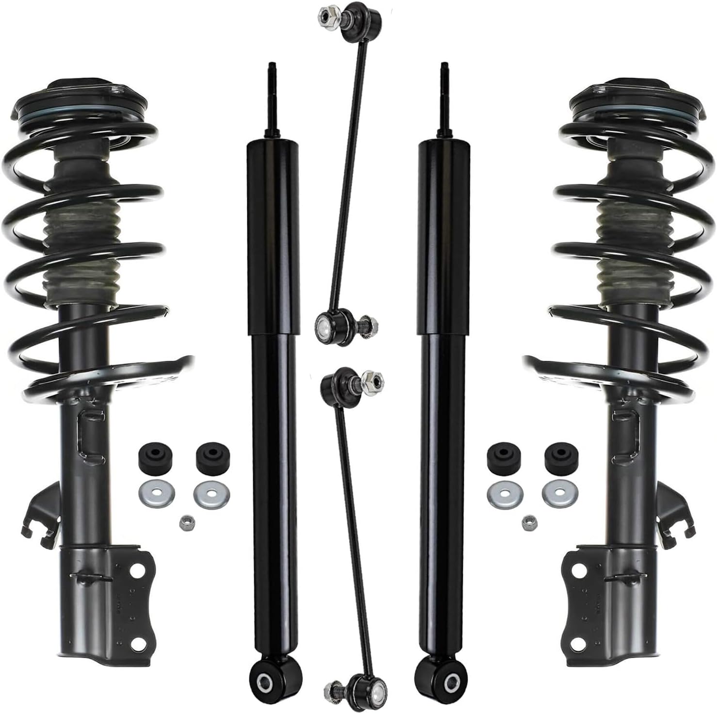 Amazon.com: Detroit Axle - Front Struts & Coil Spring + Rear Shock ...