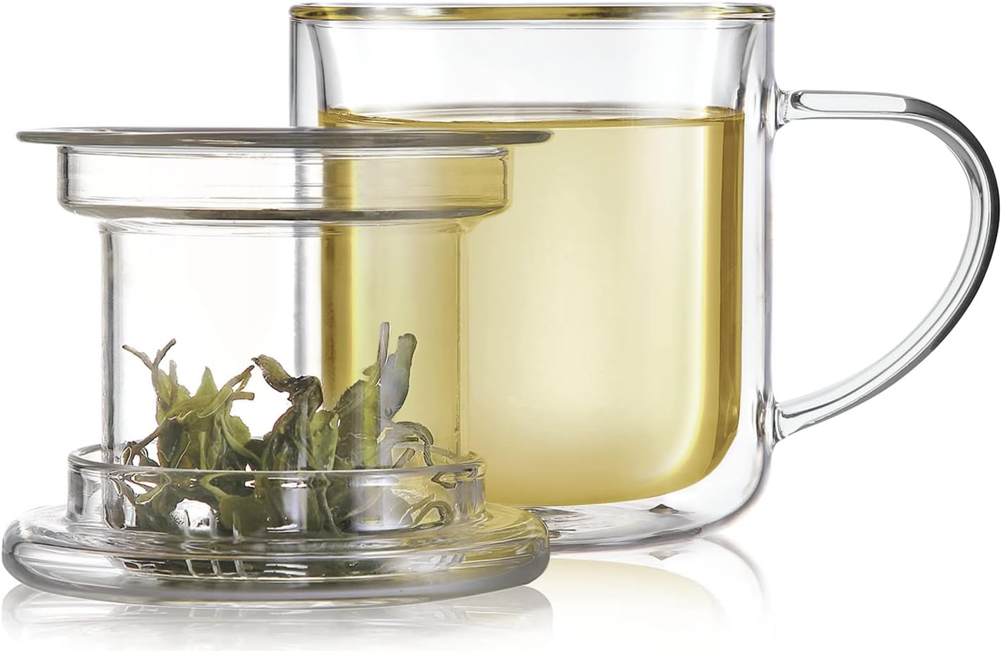 Amazon.com: Tea Infuser for Loose Leaf Tea, Round, Clear: Home & Kitchen