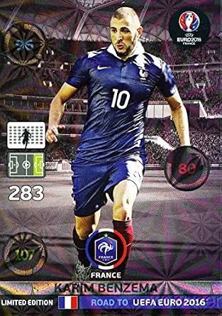 2016 Panini Adrenalyn Road to UEFA EURO France EXCLUSIVE Karim Benzema ...