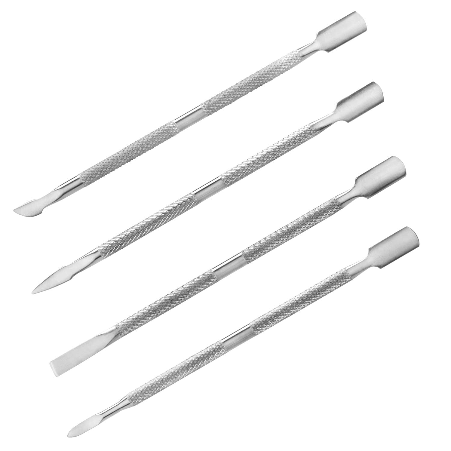 4PCS Cuticle Pusher and Cuticle Trimmer Stainless Steel Cuticle Remover ...