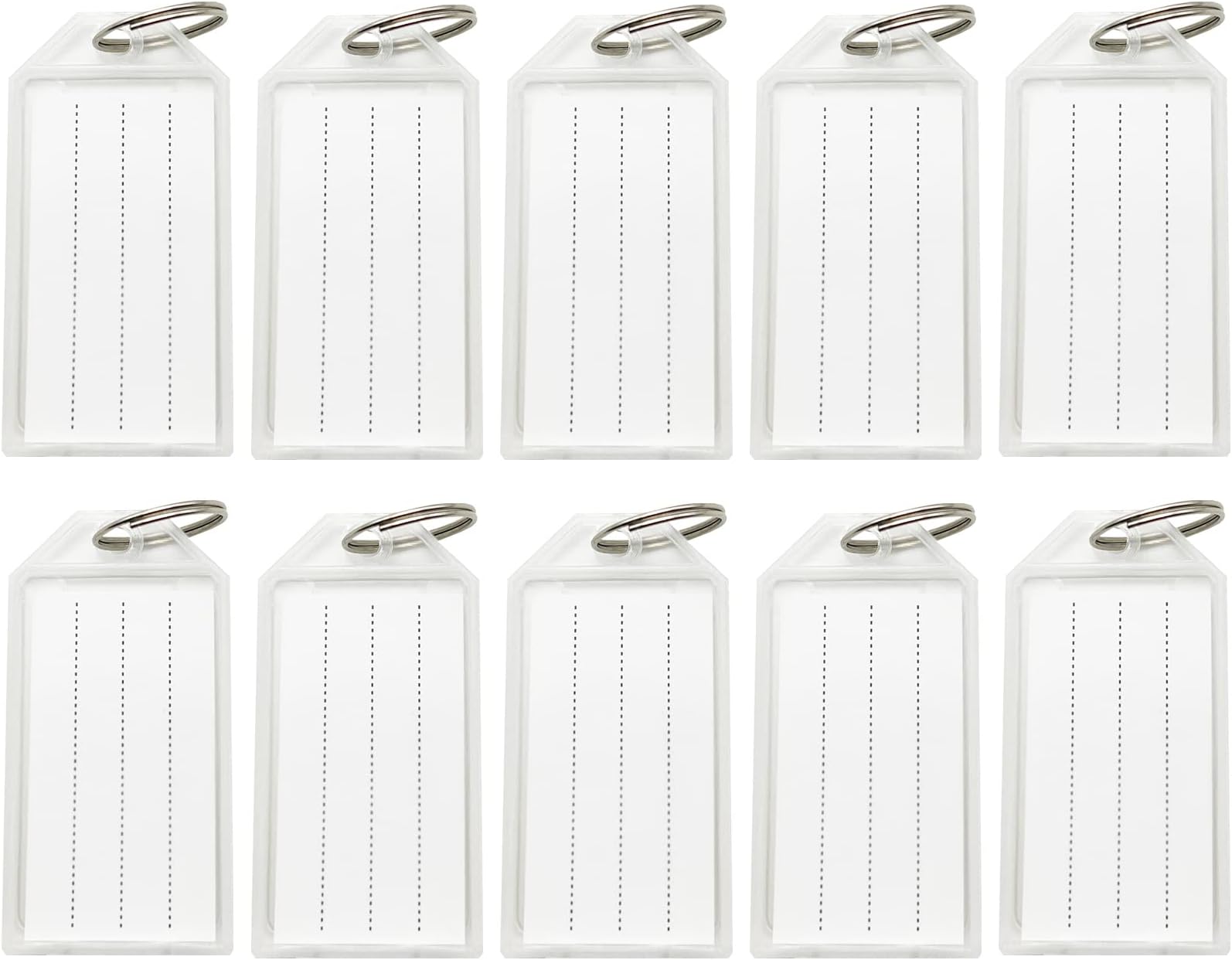 Key Tags, ZoomSky 50pcs Assorted Colours Key Ring Tags Holder Key Fobs ...