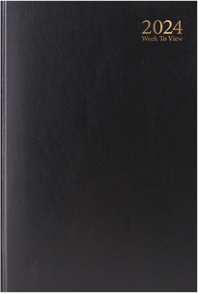 Letts Rhino 2024 diary - A4 week to view with appointments - black ...