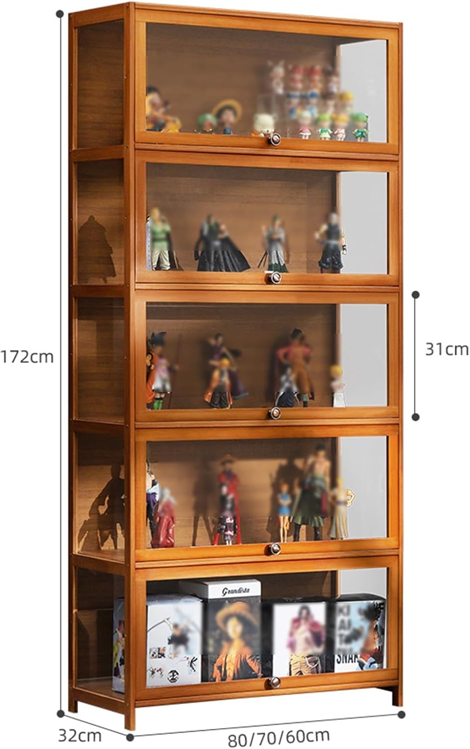 HARELA Curio Display Cabinet, Display Cabinet with Australia | Ubuy