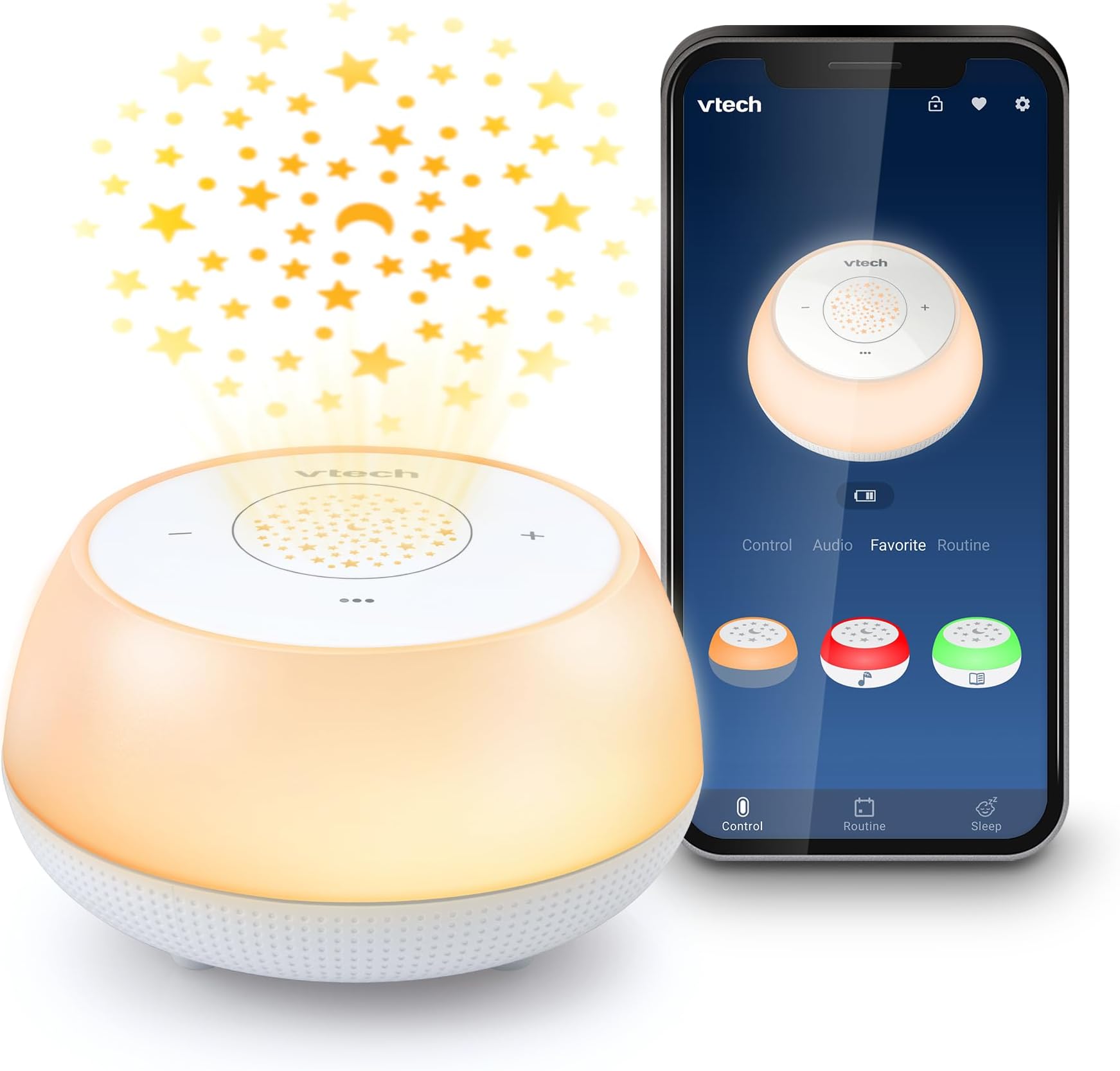 Amazon.com : VTech BC8213 V-Hush Junior Sleep Training Soother with 40 ...