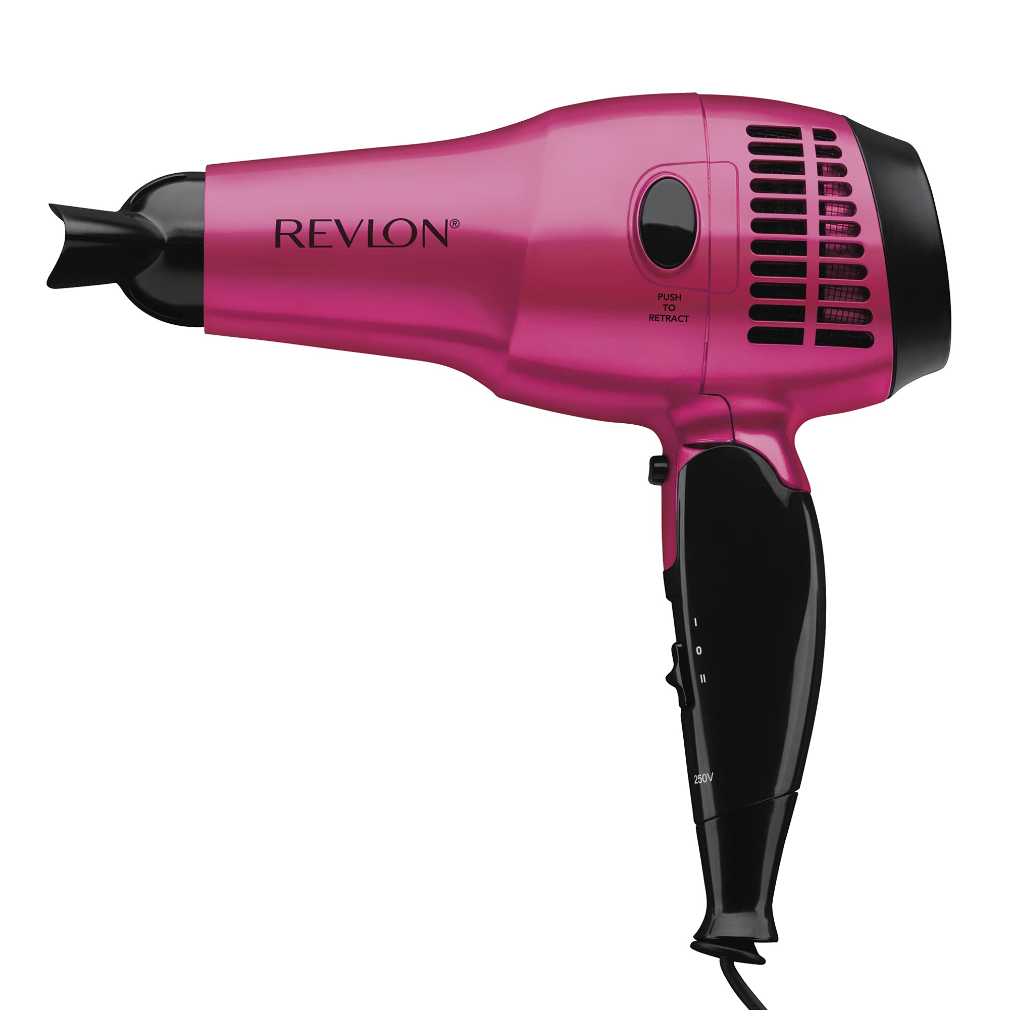 Revlon RVDR5012FPNK Ionic Ceramic Hair Dryer, Tourmaline Technology ...