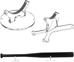 Amazon.com: Cosmos 1 Set Desktop Baseball Bat Stand Acrylic Baseball ...