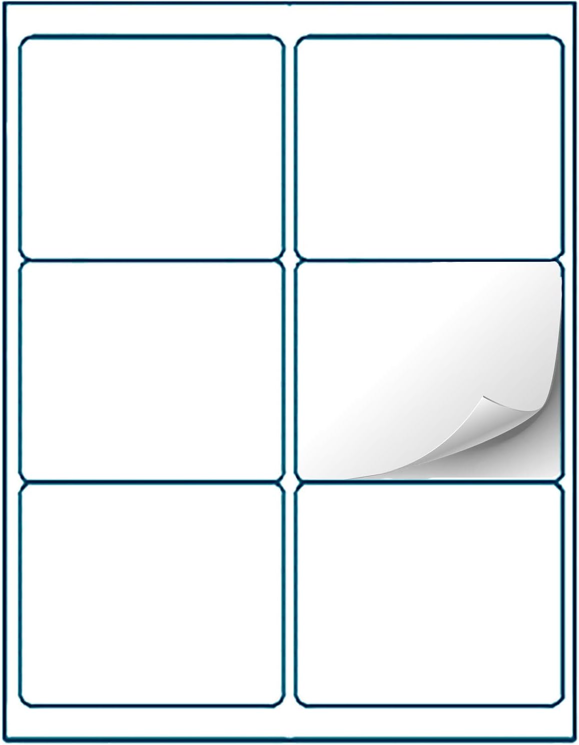 Amazon.com : Shop4Mailers 8.5” x 11” White Full Sheet Permanent Self ...