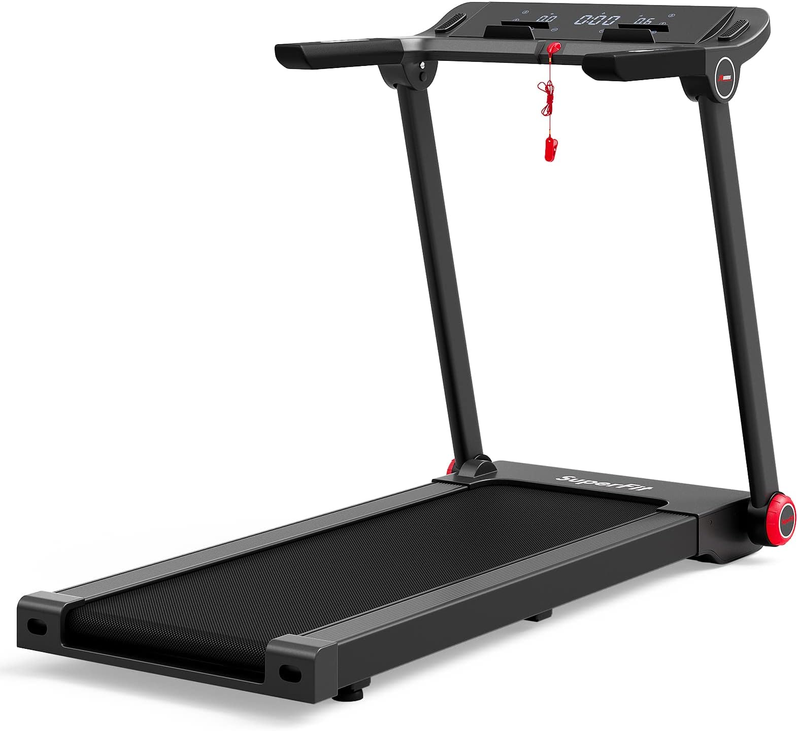 2 in 1 Folding Treadmill with Dual Display, 2.25HP Under Desk Electric ...