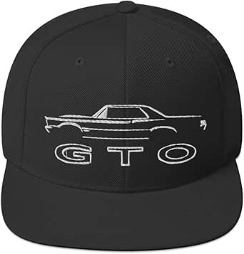 1965 GTO Muscle Car Silhouette Emblem Classic Car Snapback Hat ...