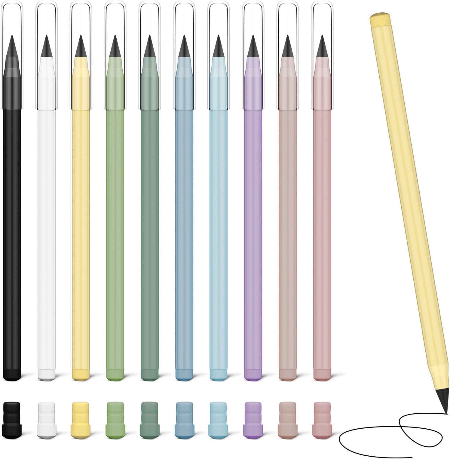 Amazon.com : Chinco Everlasting Pen Erasable Pencil Metallic Inkless ...