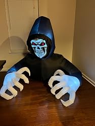 Amazon.com: DR.DUDU 5 Ft Halloween Inflatable Decoration Grim Reaper ...