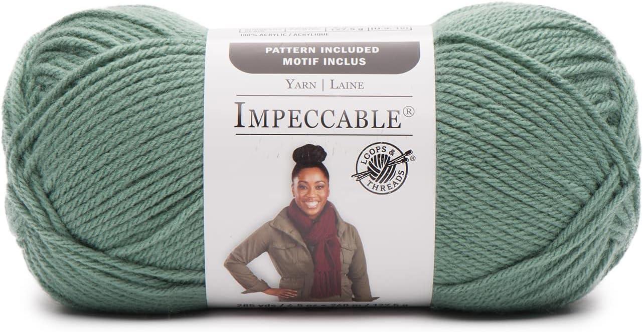 Amazon.com: Loops & Threads Impeccable Yarn 4.5 oz Sunny Day (3-Pack)