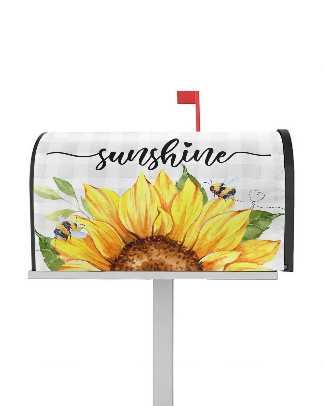 Amazon.com: Watercolor Sunshine Sunflower Mailbox Covers Magnetic ...
