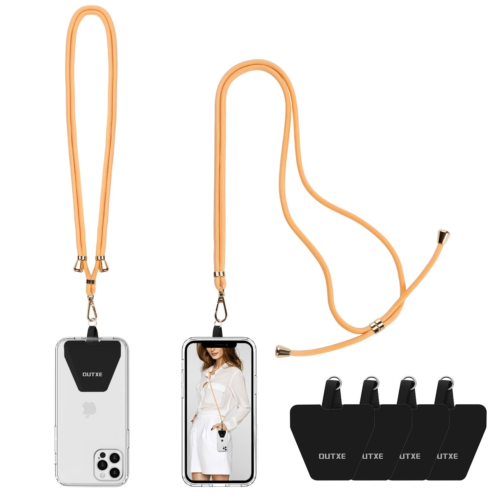 Amazon.com: OUTXE Universal Phone Lanyard 2 Packs - 2× Adjustable Neck ...
