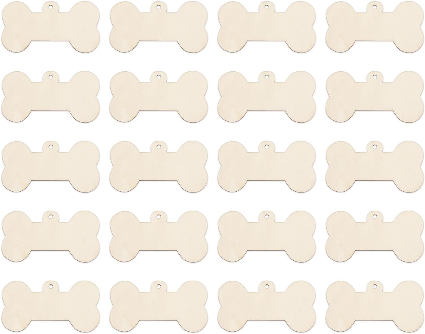 Amazon.com: 30pcs Mini Dog Bone Wood DIY Crafts Cutouts 2" Wooden ...