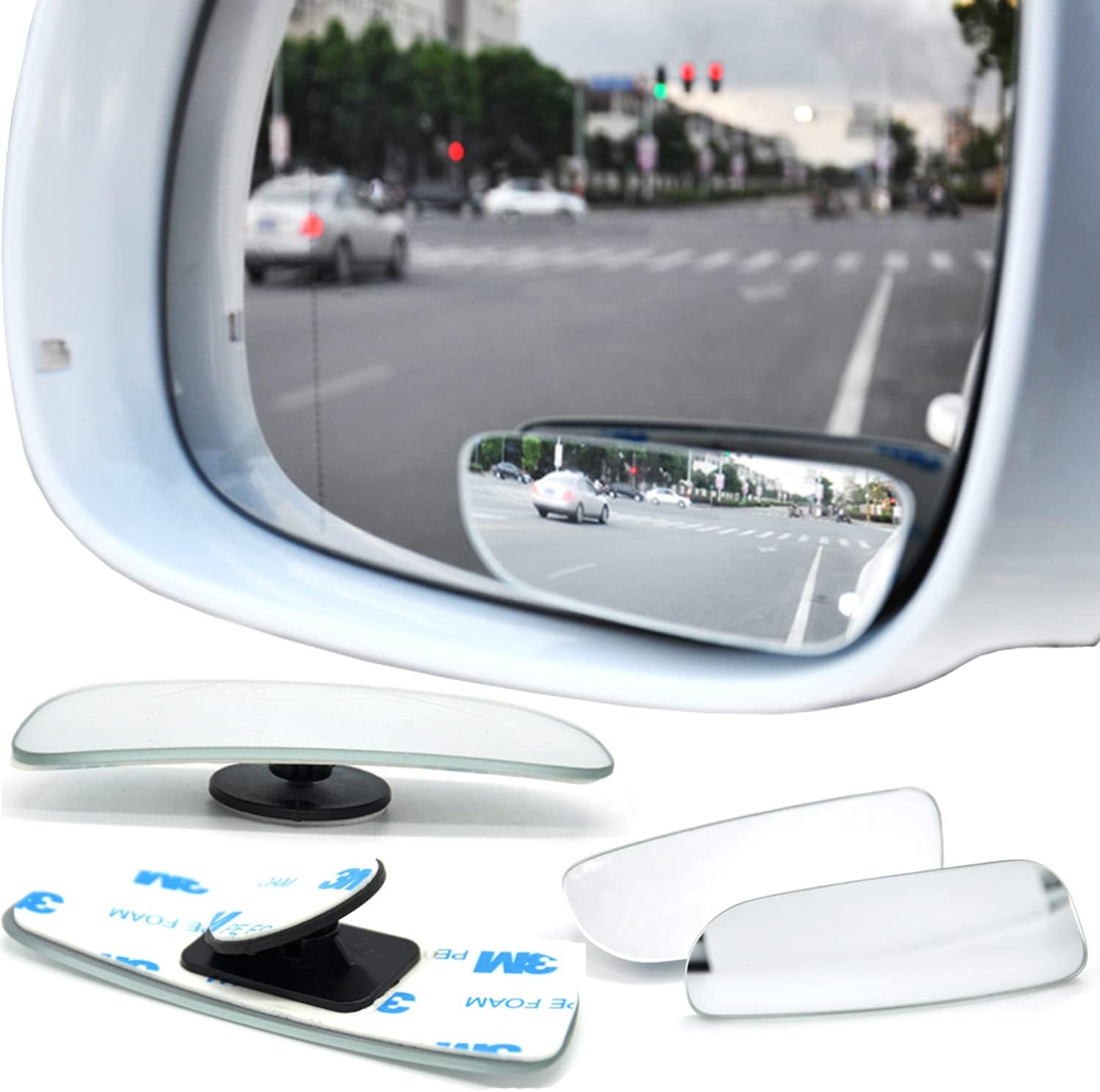 Amazon.com: LivTee Blind Spot Mirror, Rectangular Shaped HD Glass ...