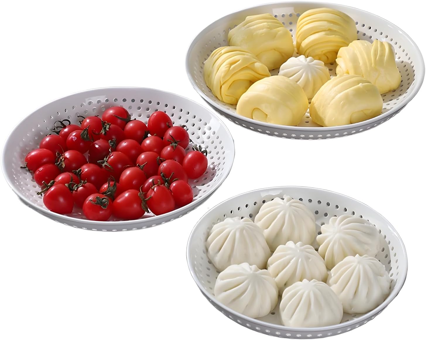 Amazon.com: Vegetable Steamer Basket, Premium Round porous ceramic ...