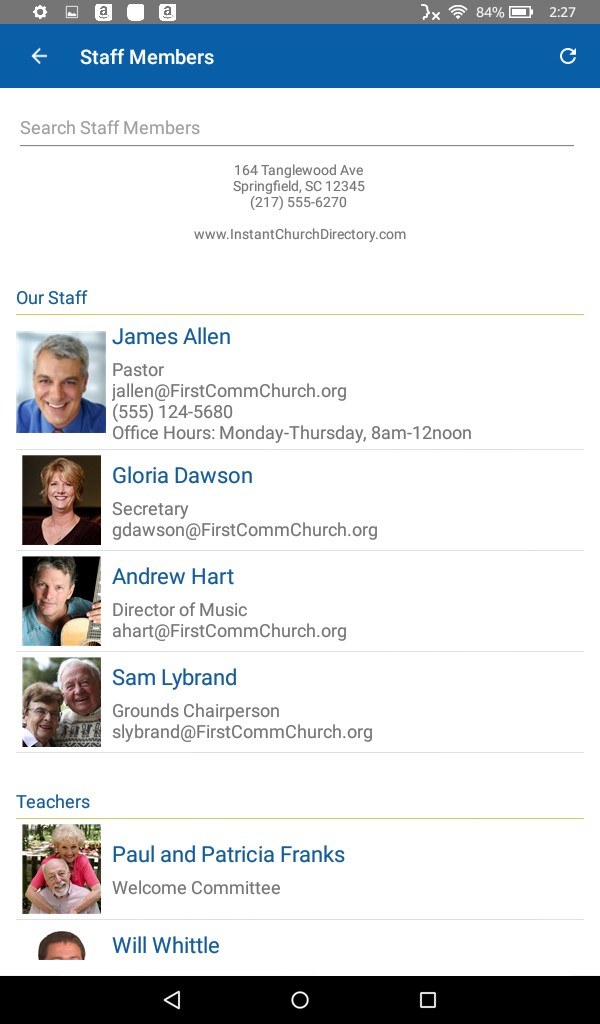 Instant Church Directory - App on Amazon Appstore